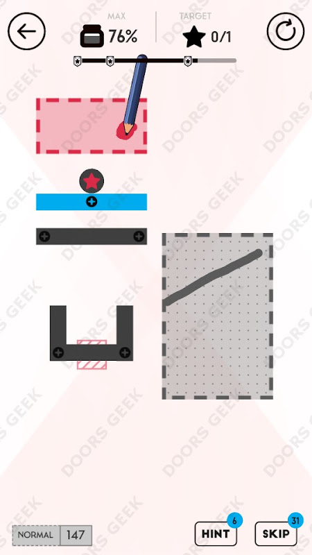 Draw Here Level 147 ~ Doors Geek