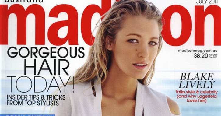 Smartologie: Blake Lively For Madison Magazine Australia July 2011