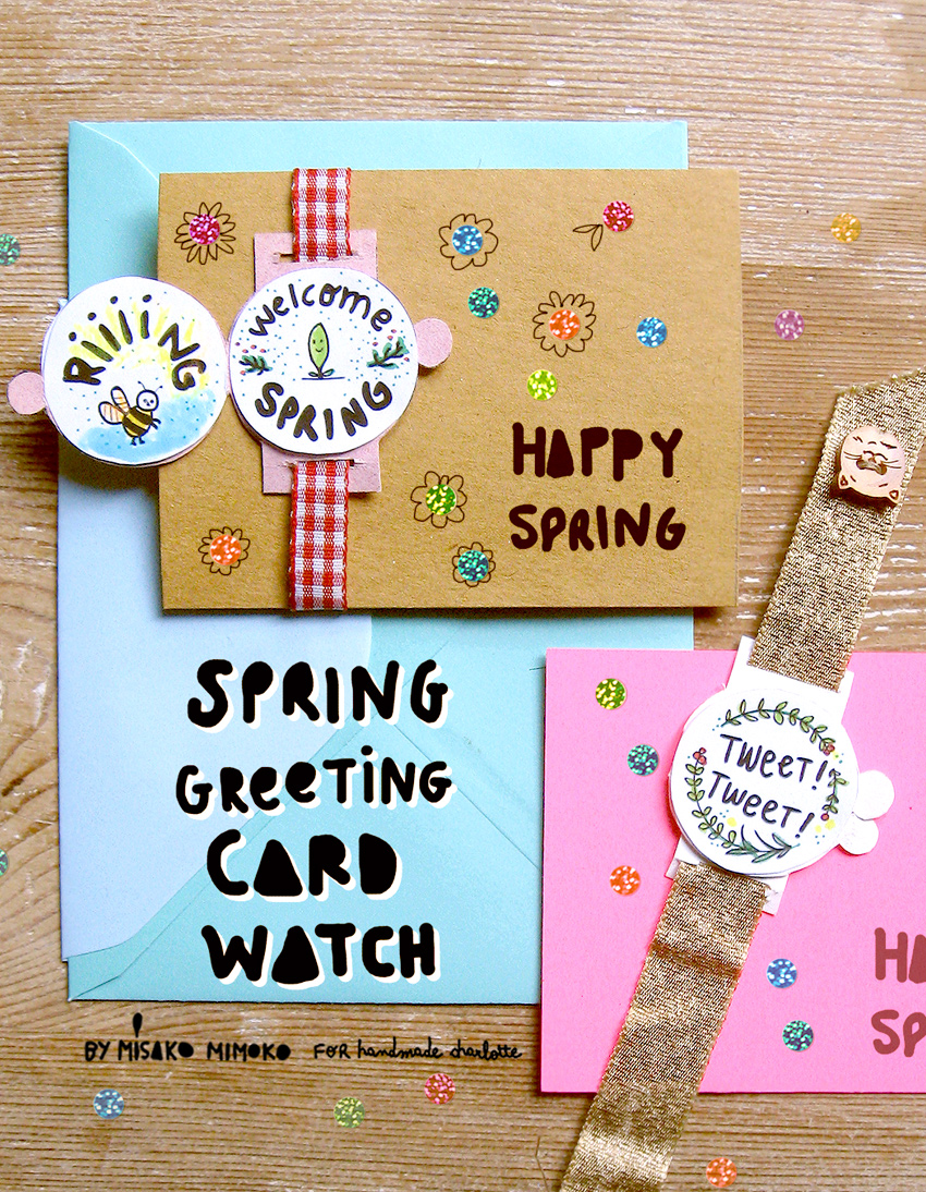 misako mimoko: HAPPY SPRING Paper Watches · New DIY!