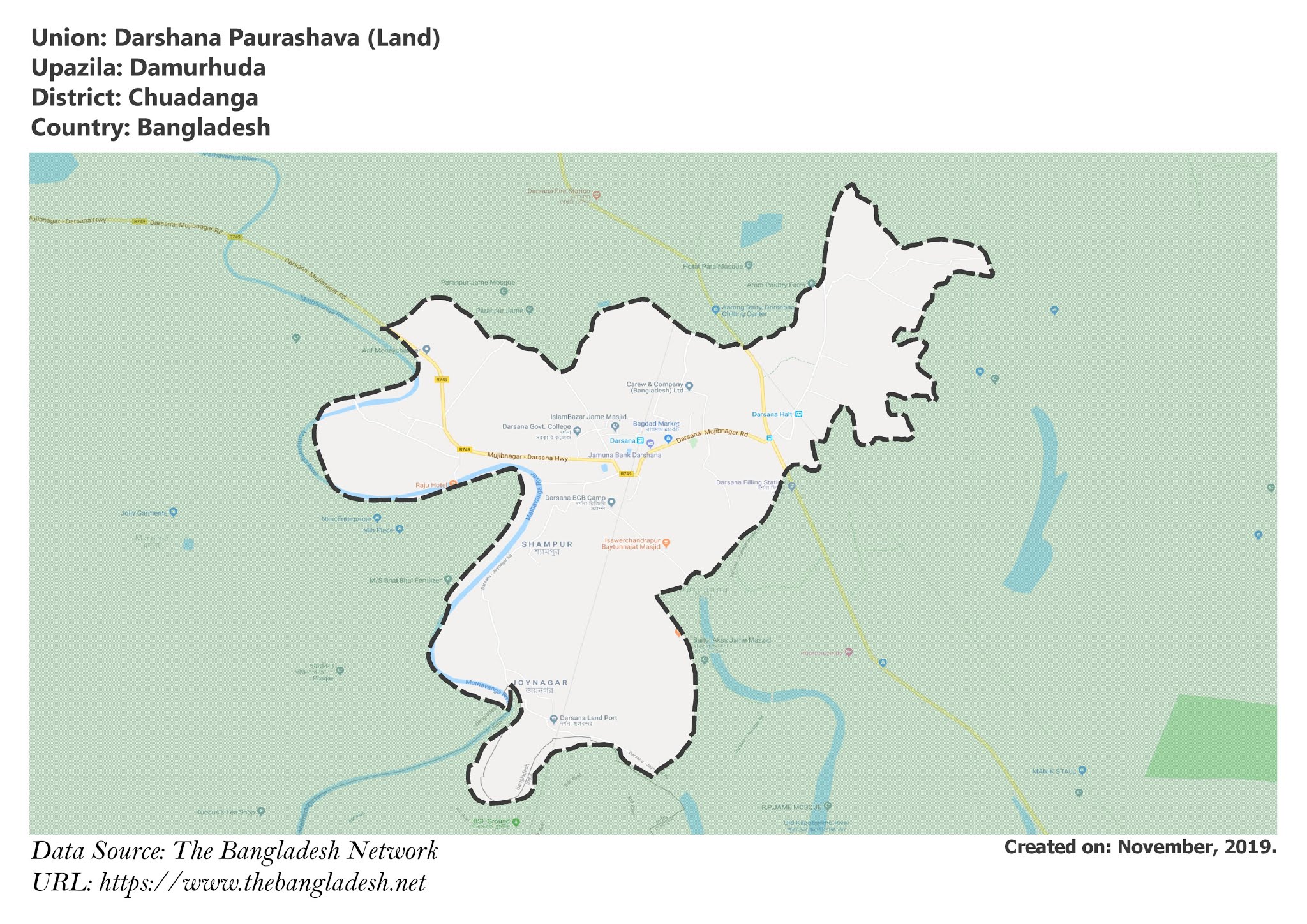 Darshana Paurashava, Chuadanga