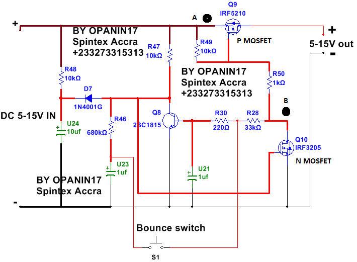 Many circuits: PRESS ON OFF SWITCH CIRCUIT
