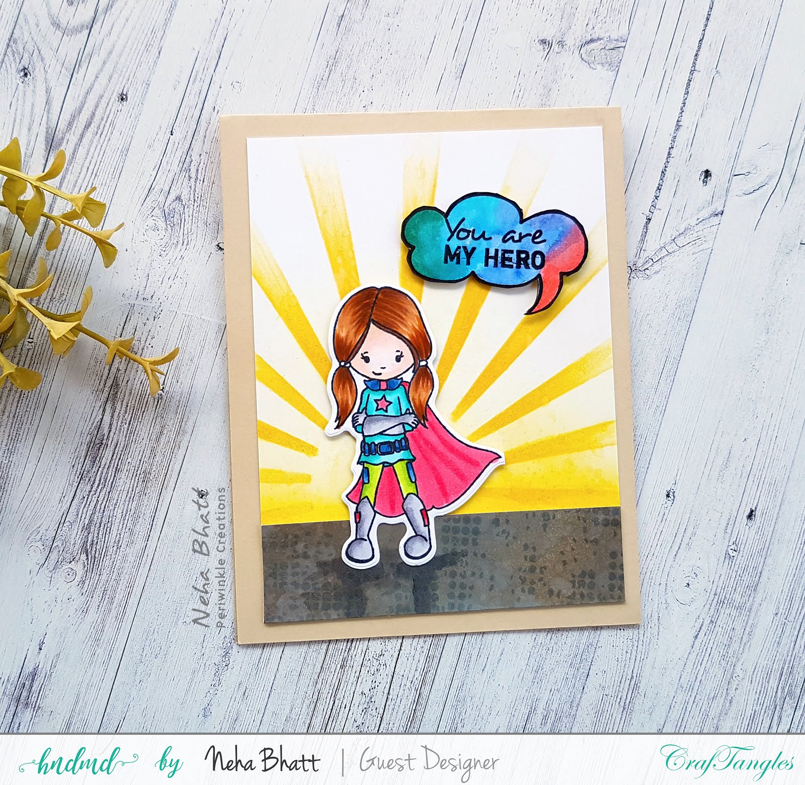 Gorgeous cards using supergirl stamp and dies (guest post by Neha Bhatt ...