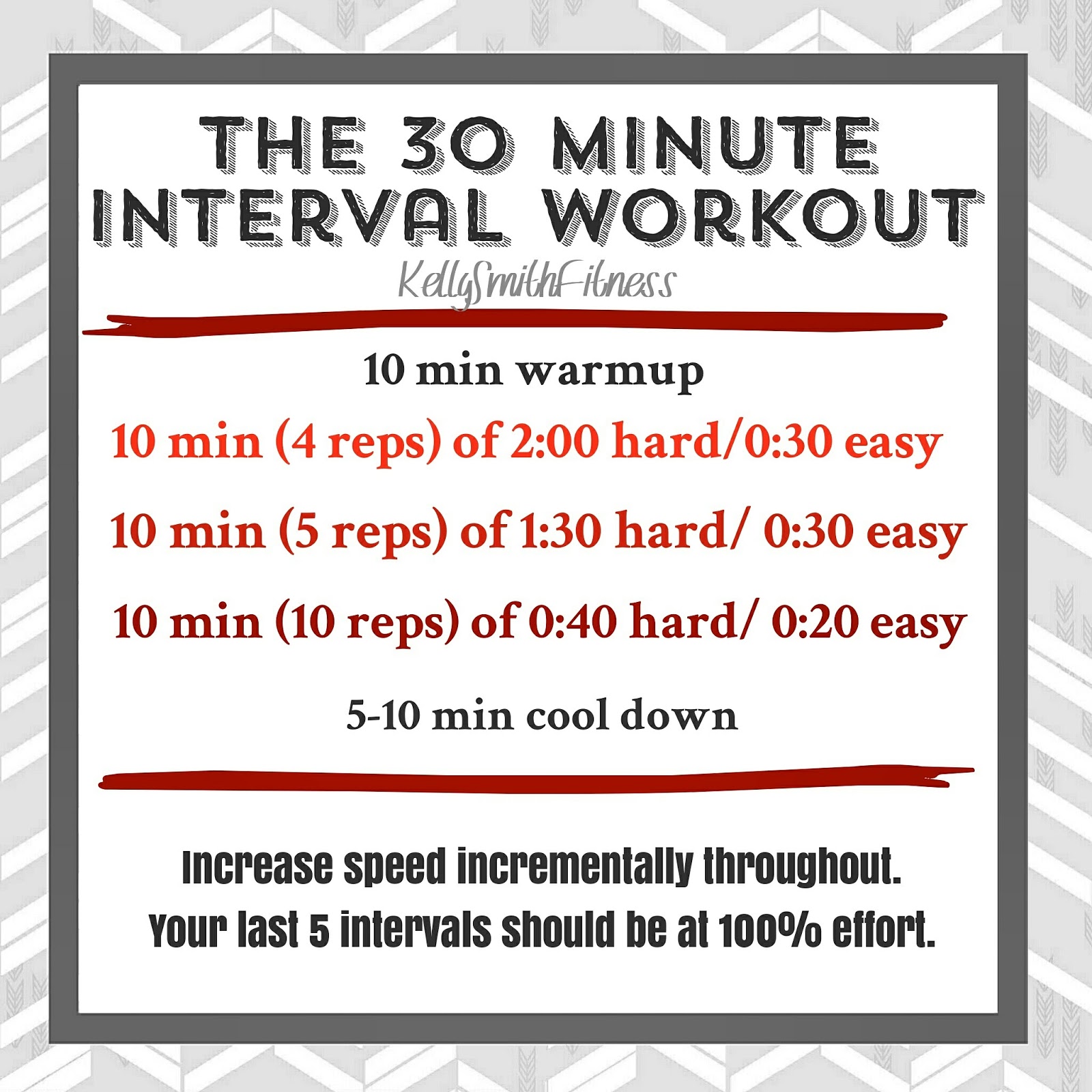Kelly Smith Fitness: My 30 Minute Interval Workout