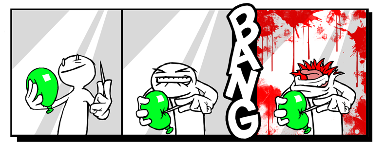 30 Day Draw Blog: Day 10 - Create a 3 panel comic strip.