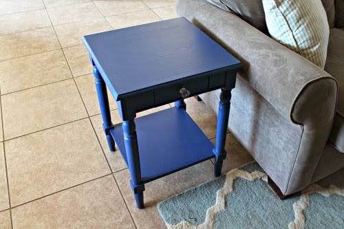 Navy End Table - Away She Went