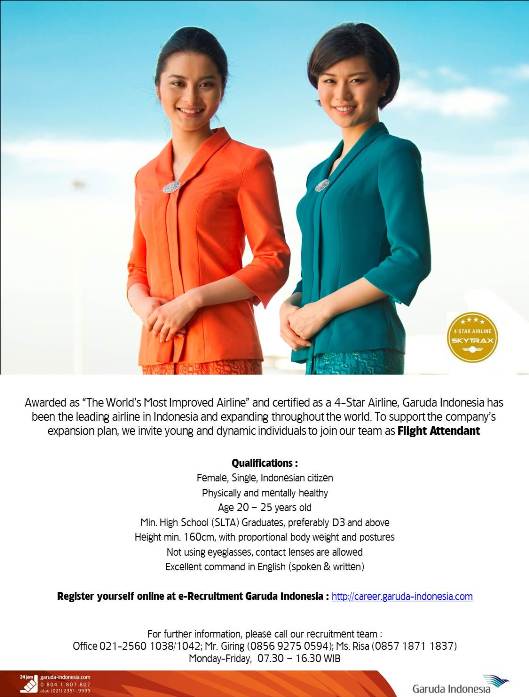 To Be Air Hostess: pramugari garuda 2013