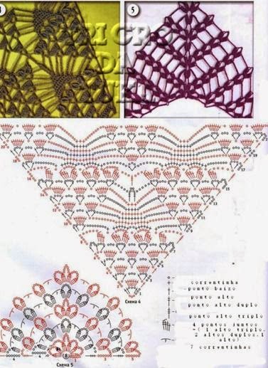 Πλεκτες Ιδεες-Crochet Ideas: πλεκτες εσαρπες με βελονακι crochet shawl