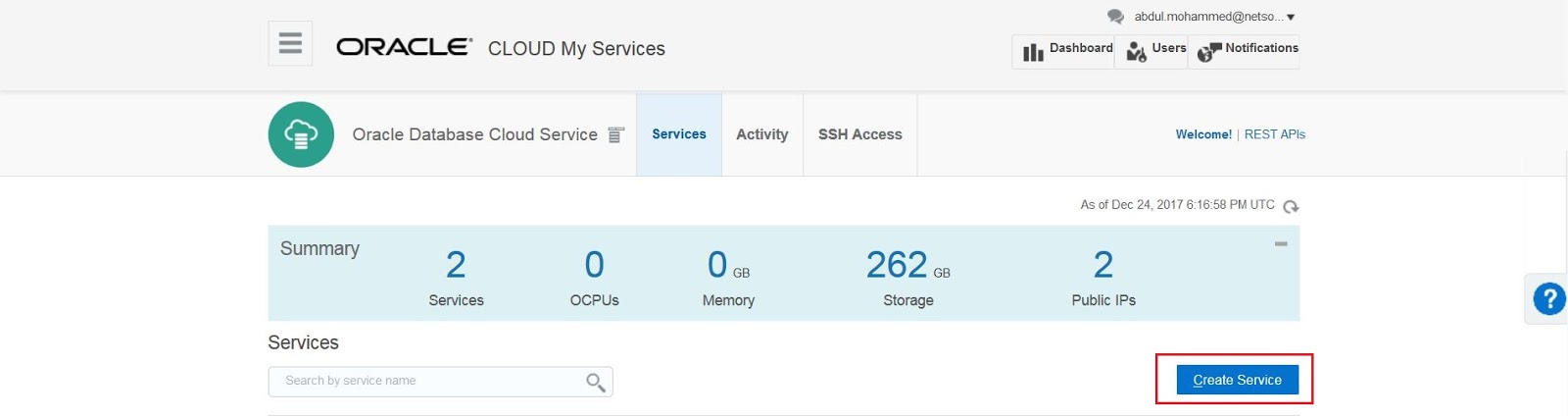 Netsoftmate Technical Blog : Oracle DBCS : Create A Database Deployment With Automatic Backup