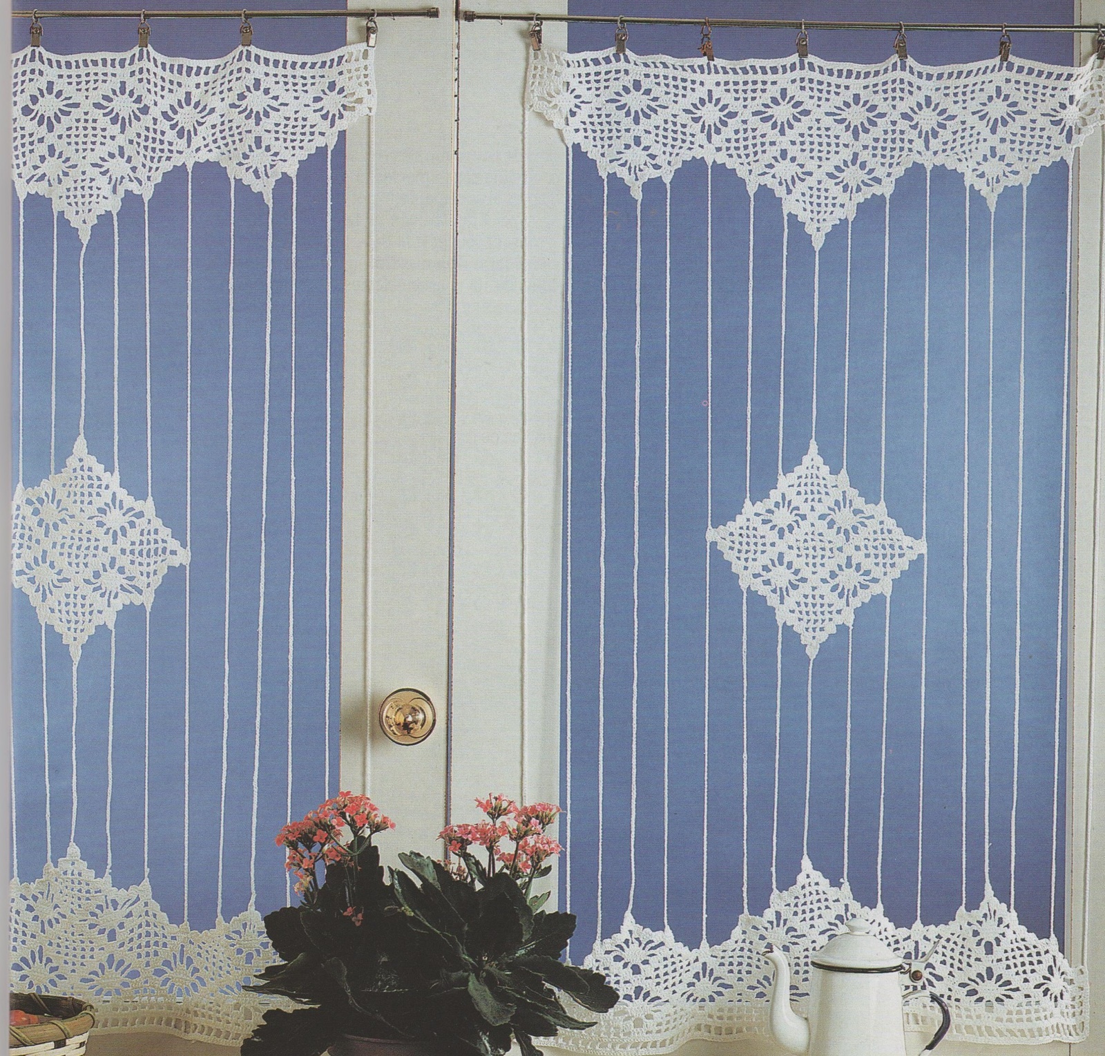 MES FAVORIS TRICOT-CROCHET: Modèle gratuit : Des rideaux au crochet ...