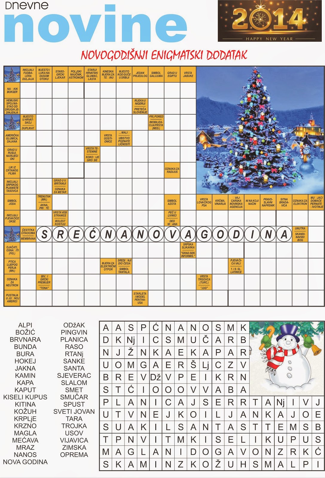 SRPSKA ENIGMATIKA : ENIGMATIKA U NEENIGMATSKIM NOVINAMA - dnevni list ...