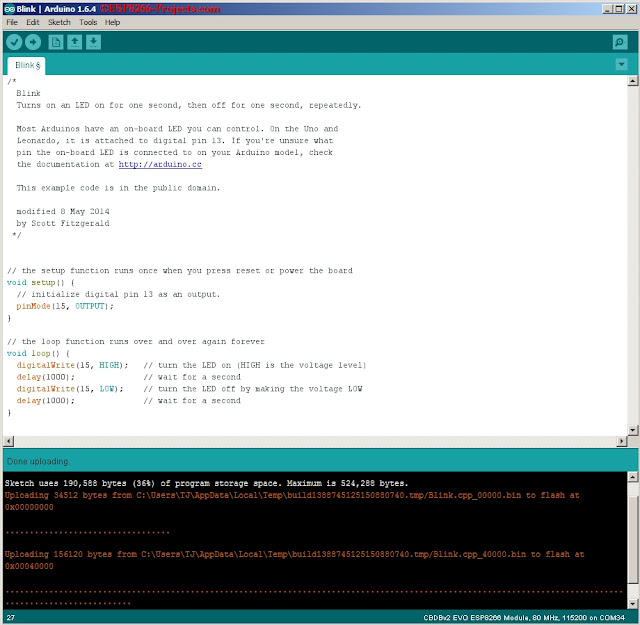 ESP8266 Projects: ESP8266 - Arduino IDE v1.6.4 Portable installation Guide