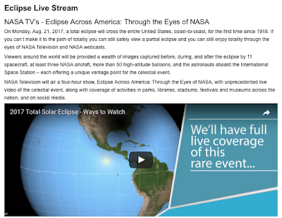 View it Live Stream from Nasa