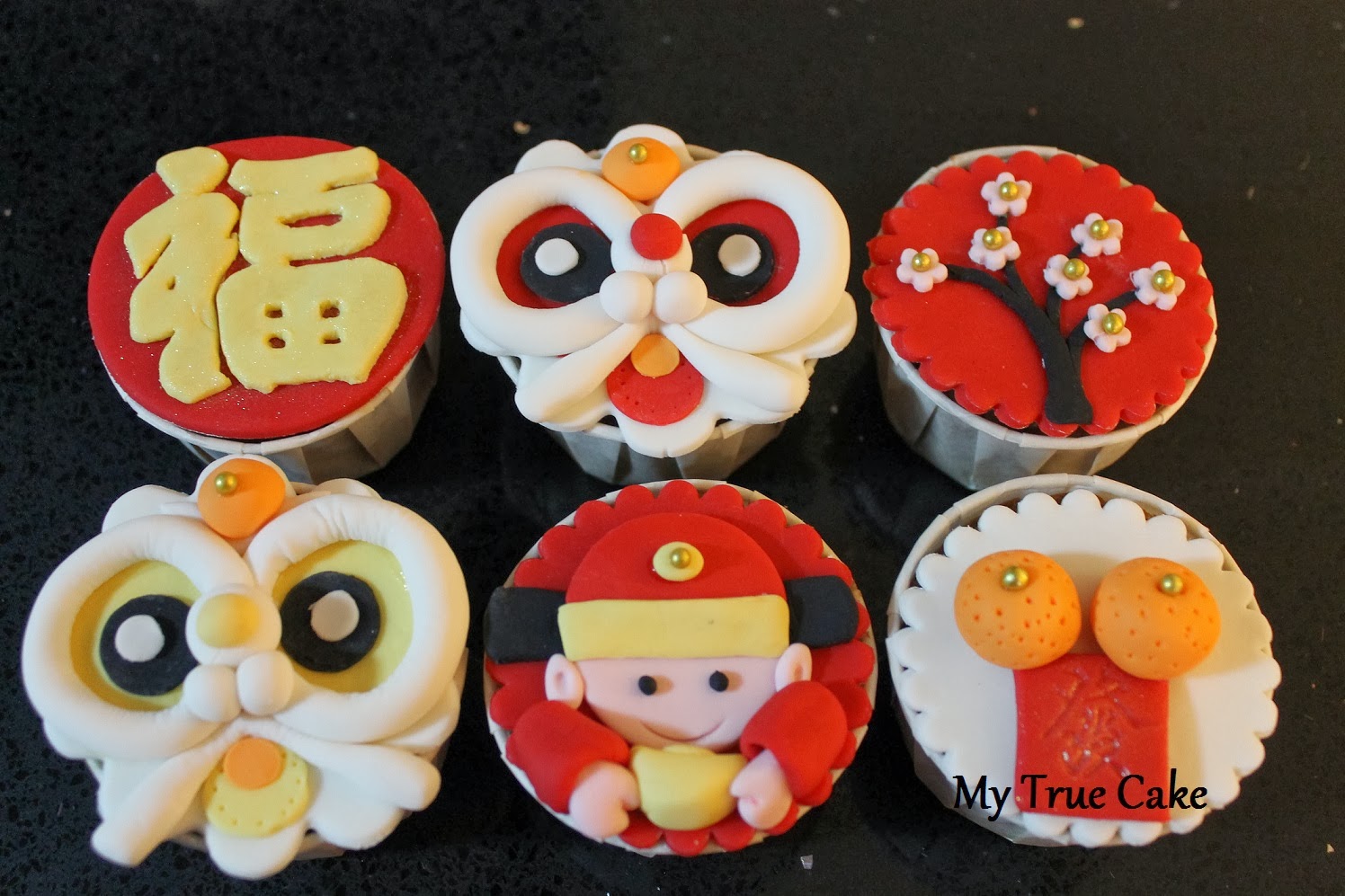 My True Cake: Chinese New Year Cupcakes for Year 2014