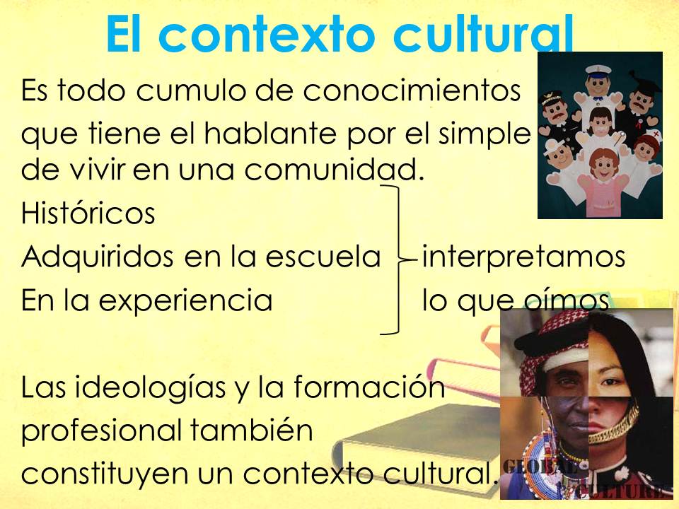 Portafolio desarrollo de competencias linguisticas: CONTEXTO CULTURAL