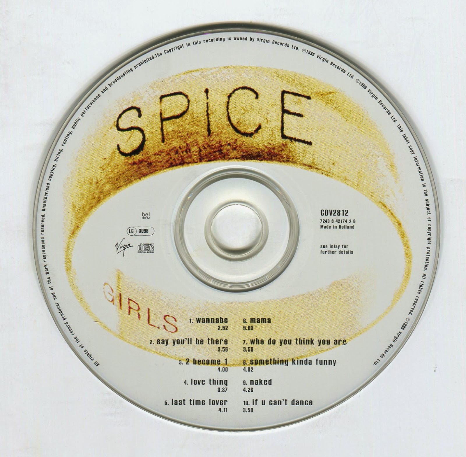 the-records-lover: Spice Girls – SPICE (4 novembre 1996)