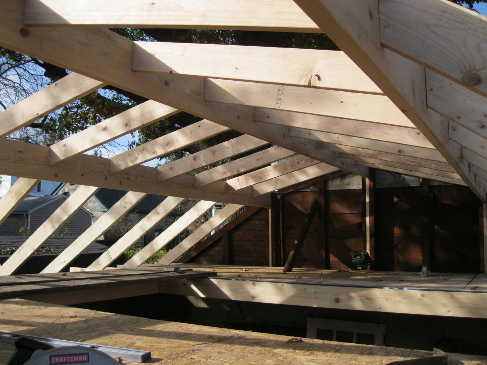 L. Norris Hall House: Roof Raising