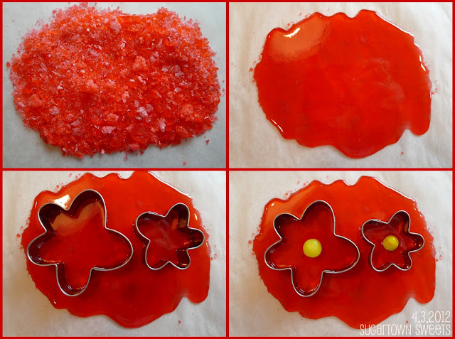 Sugartown Sweets: Jolly Rancher Spring Flower Cupcakes!