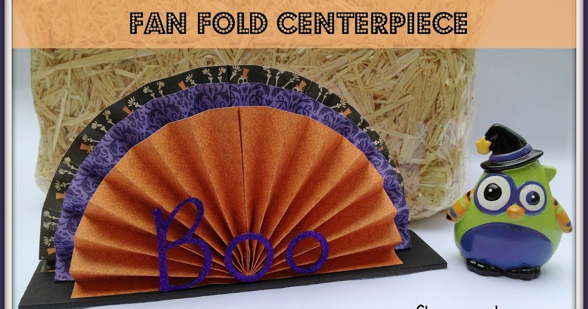 Crafty in Crosby: Halloween Fan Fold Centerpiece Tutorial