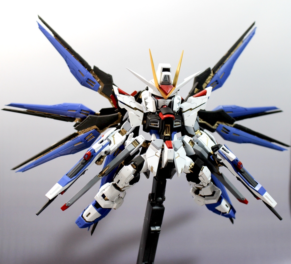 Custom Build: SD x RG 1/144 Strike Freedom Gundam