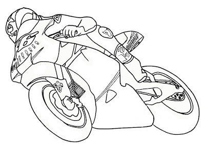Disegni Da Colorare Moto