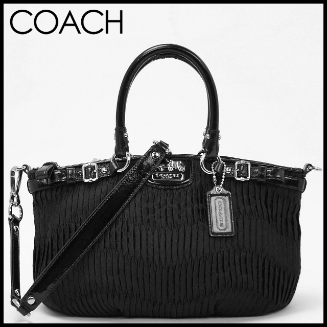 Coach 18885 Madison Satchel 2 Way Black - Azurebagz