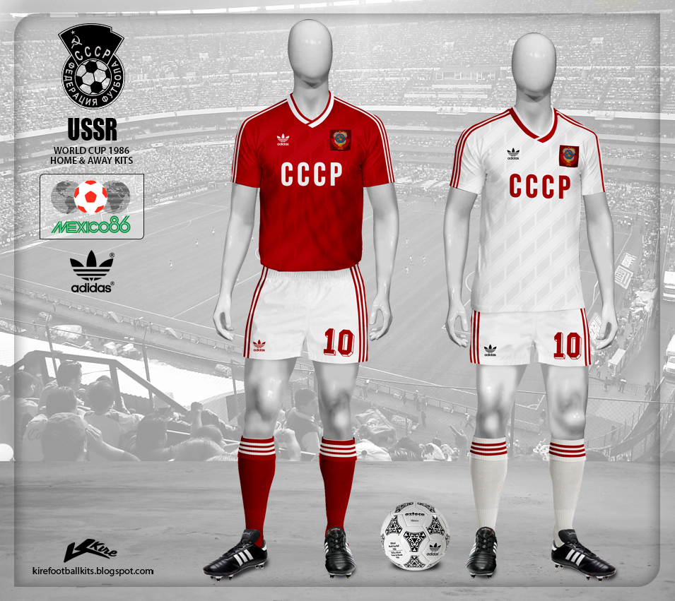 Kire Football Kits: Soviet Union kits World Cup 1986