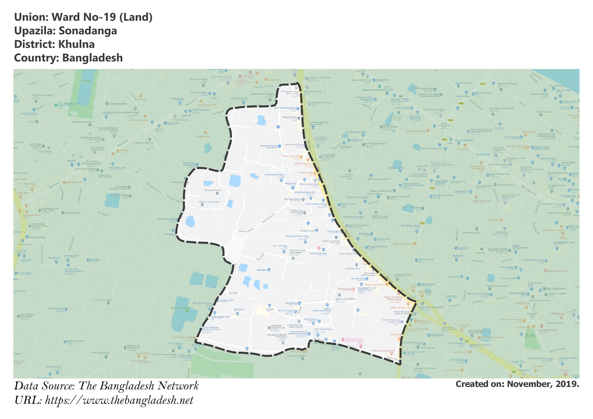 Ward No-19, Sonadanga, Khulna
