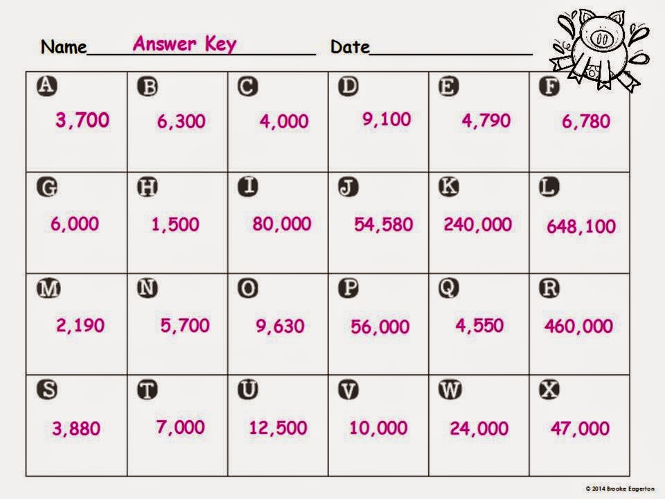 Tales from a Fourth Grade MathNut: Rounding Freebie
