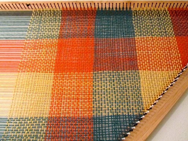 Swanfibre Weaving: My Workspace: 7' Triangle Loom