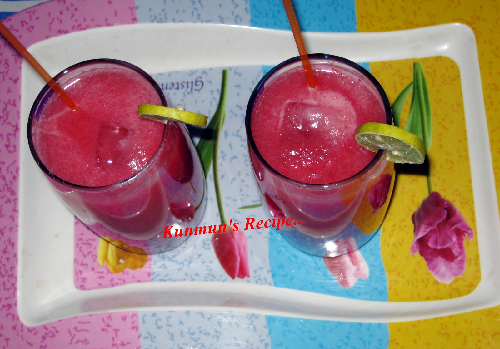Kunmun's Delicious Kitchen: WATERMELON (TARBUJ) JUICE