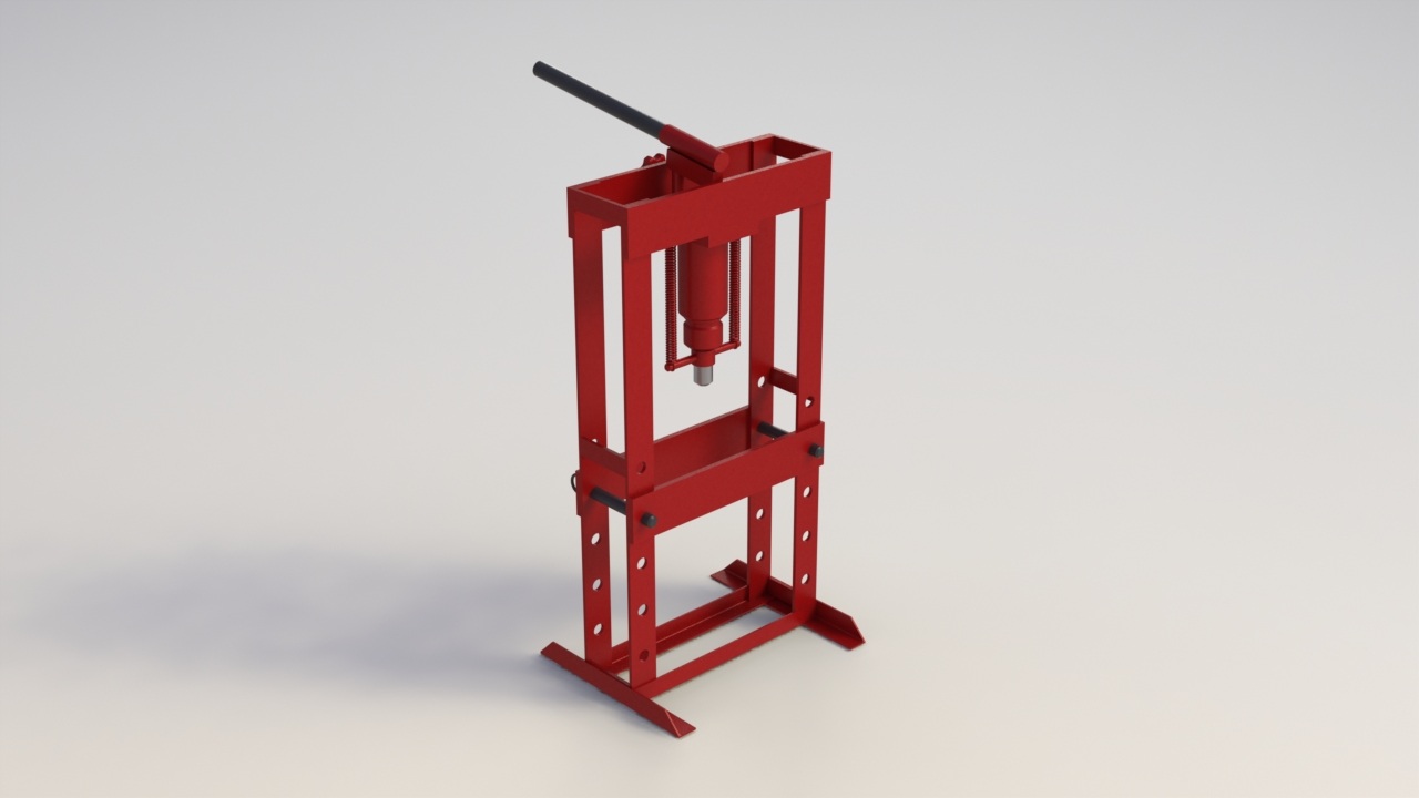 HYDRAULIC PRESS 10 TON / PRENSA HIDRÁULICA 10 TON || Download free 3D ...