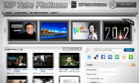 WordPress Tube Theme - Blogger Templates 2012+