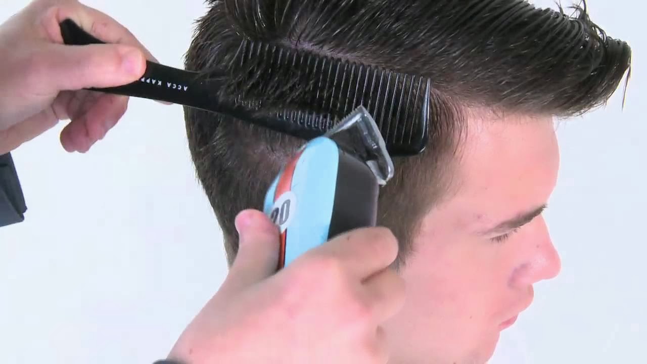 Comb pompadour step step