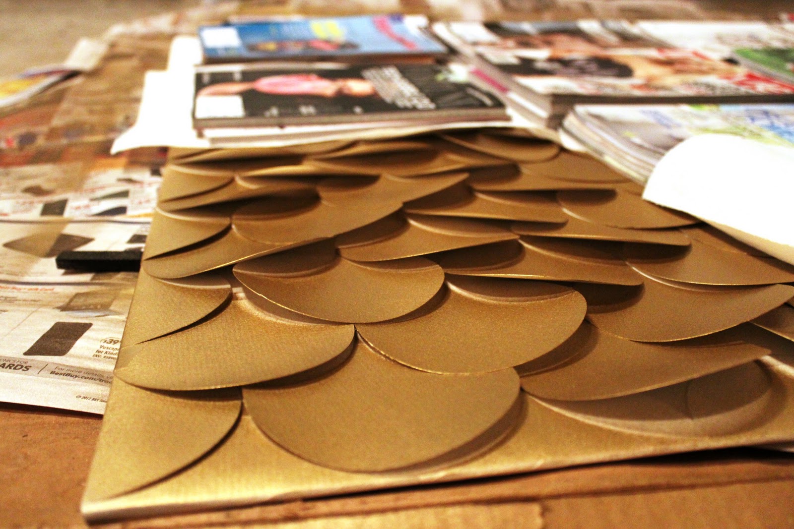 love tenfold: diy | fish scale art