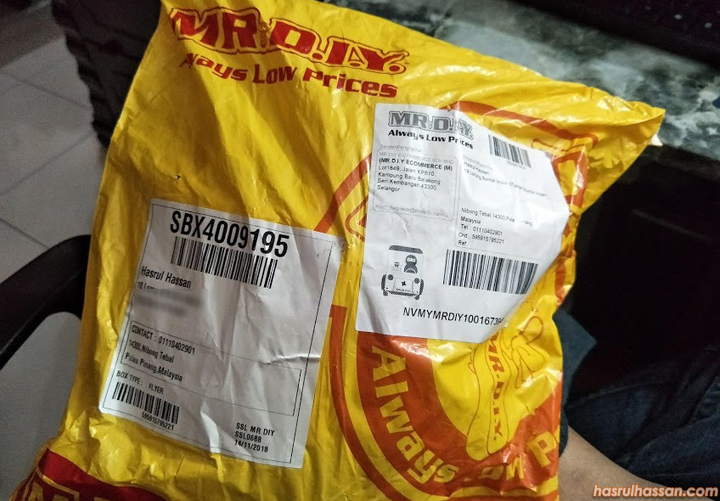 Shopping Online di Laman Web Mr.Diy La Pulak