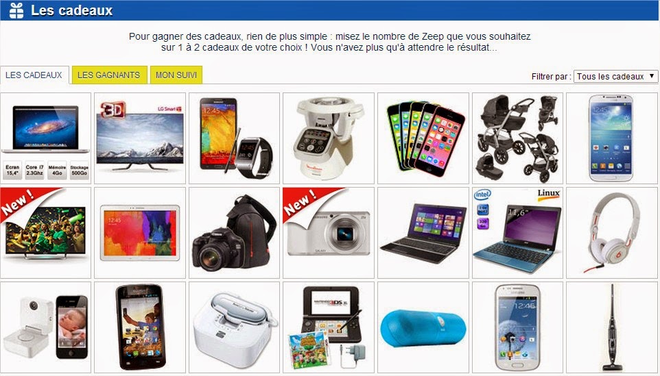 Les jeux flash gratuits de Prizee: Les astuces pour gagner des cadeaux ...