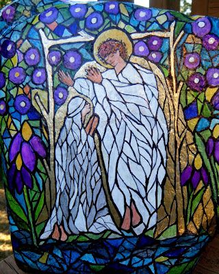 Hand Painted Rocks: Hand Painted Angel Rocks