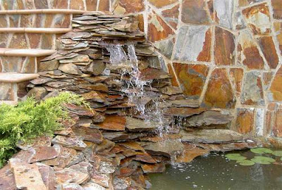 ARTE Y JARDINERÍA : Cascadas. Construcción de una cascada