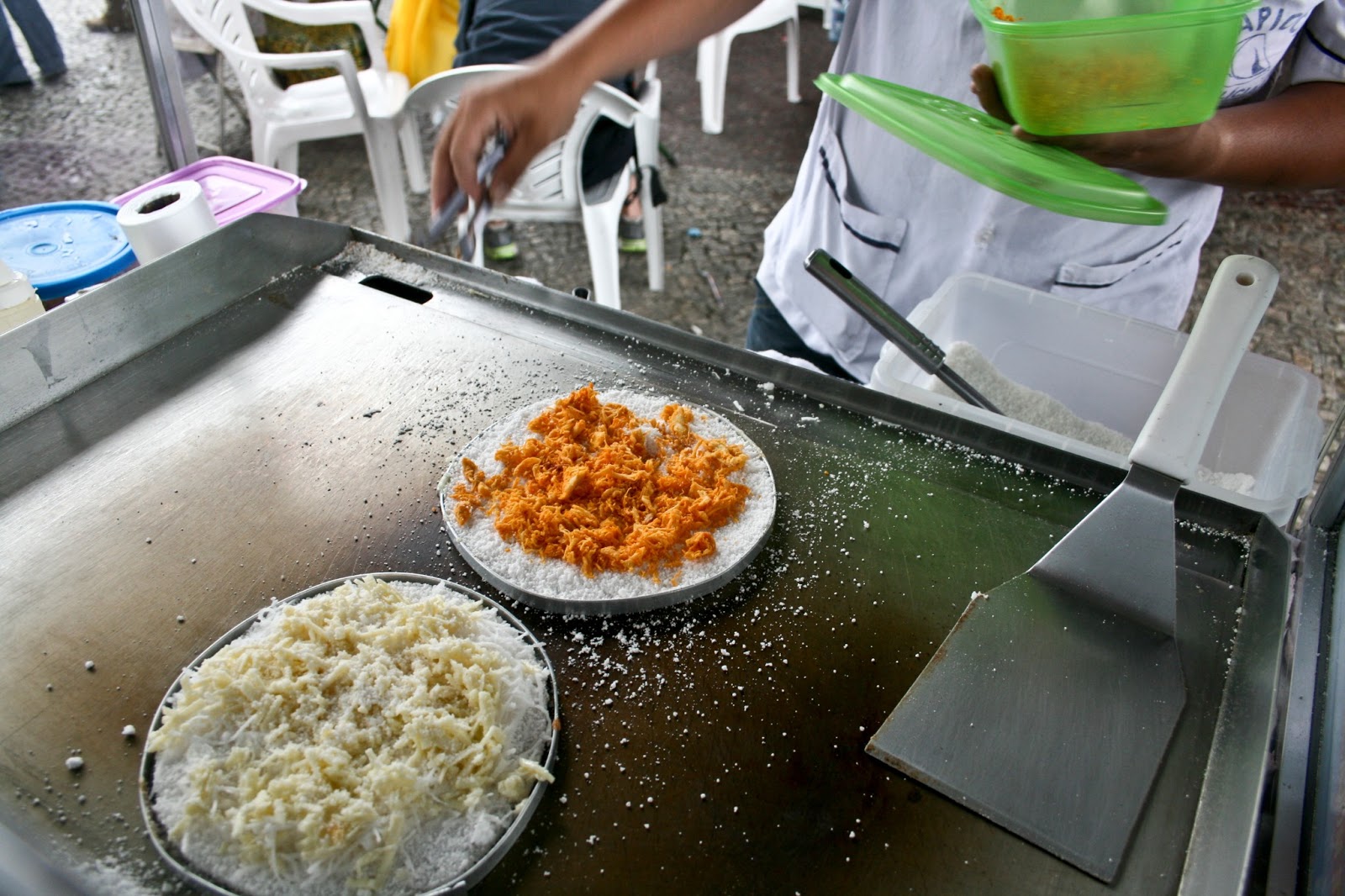 Café en jarrito: Comer en Brasil: tapioca y salgados