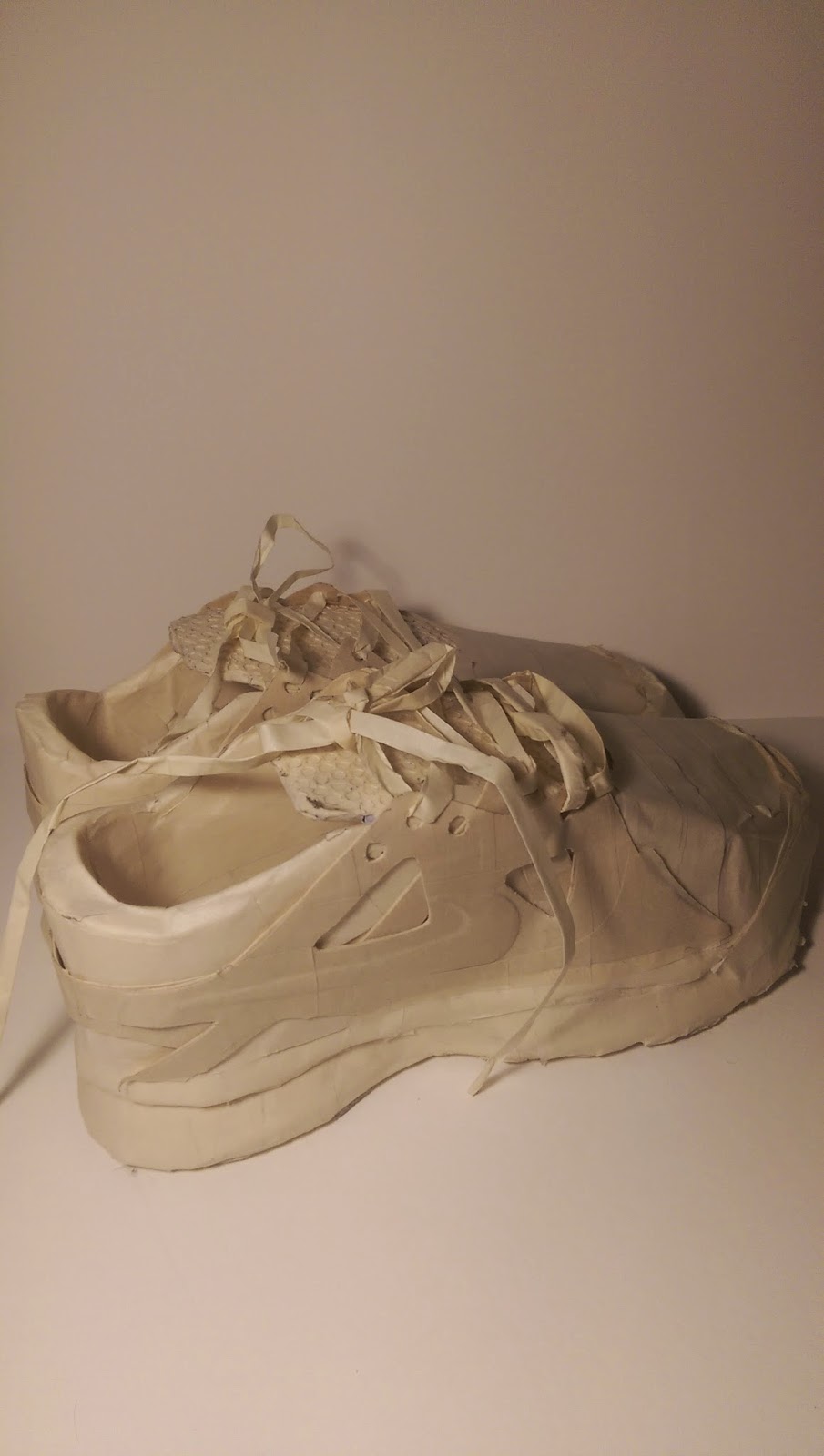 3 Dimensional art: Masking Tape Shoes