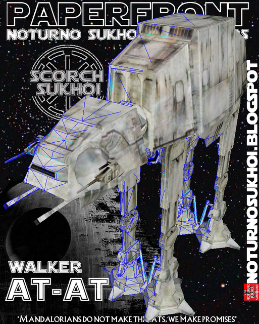 Star Wars AT-AT All Terrain Armored Transport Papercraft | Papercraft ...