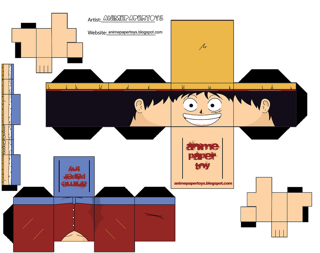 Adel's Book: Cube Paper Craft Anime One Piece