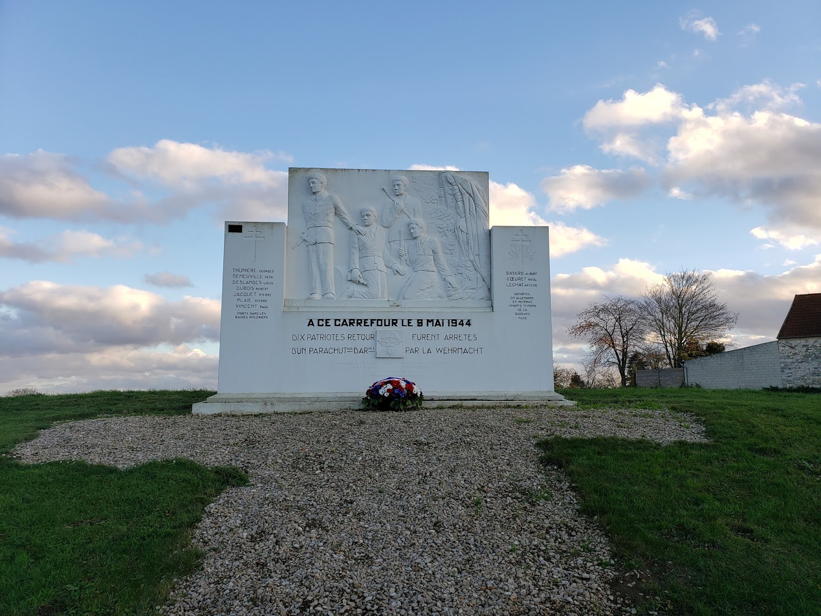 Some Gave All: Monument to returning partisans, France.