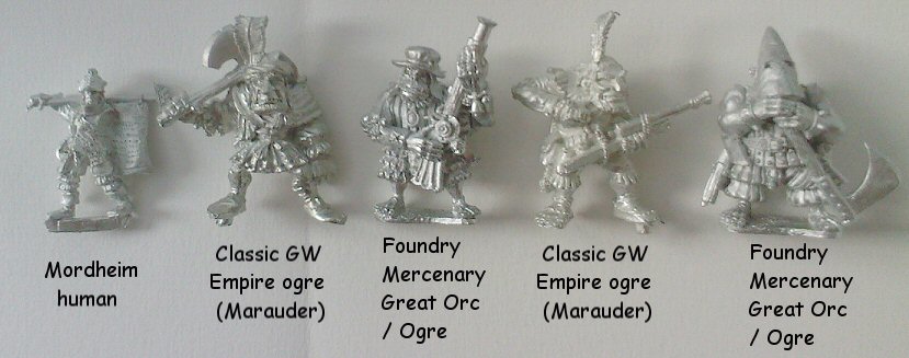 WK's Miniature Imperium: Ogre and Great Orc Scale Comparisons