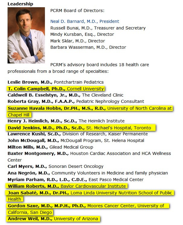 The Sidebar: The Physicians Committee for Responsible Medicine ...