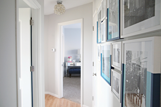 IHeart Organizing: Dipped Frame Gallery Wall