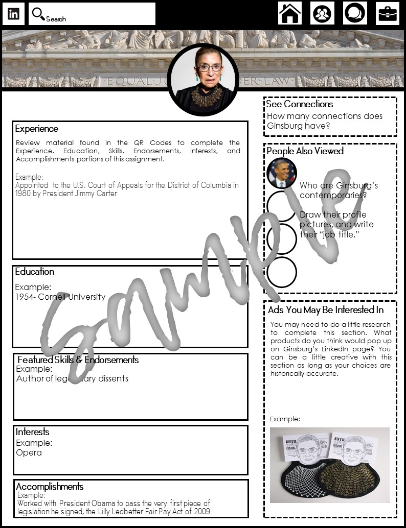 Creating a LinkedIn Profile for a Historical Figure