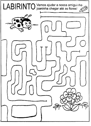 MATEMÁTICA- labirinto ~ Atividades para Jardim