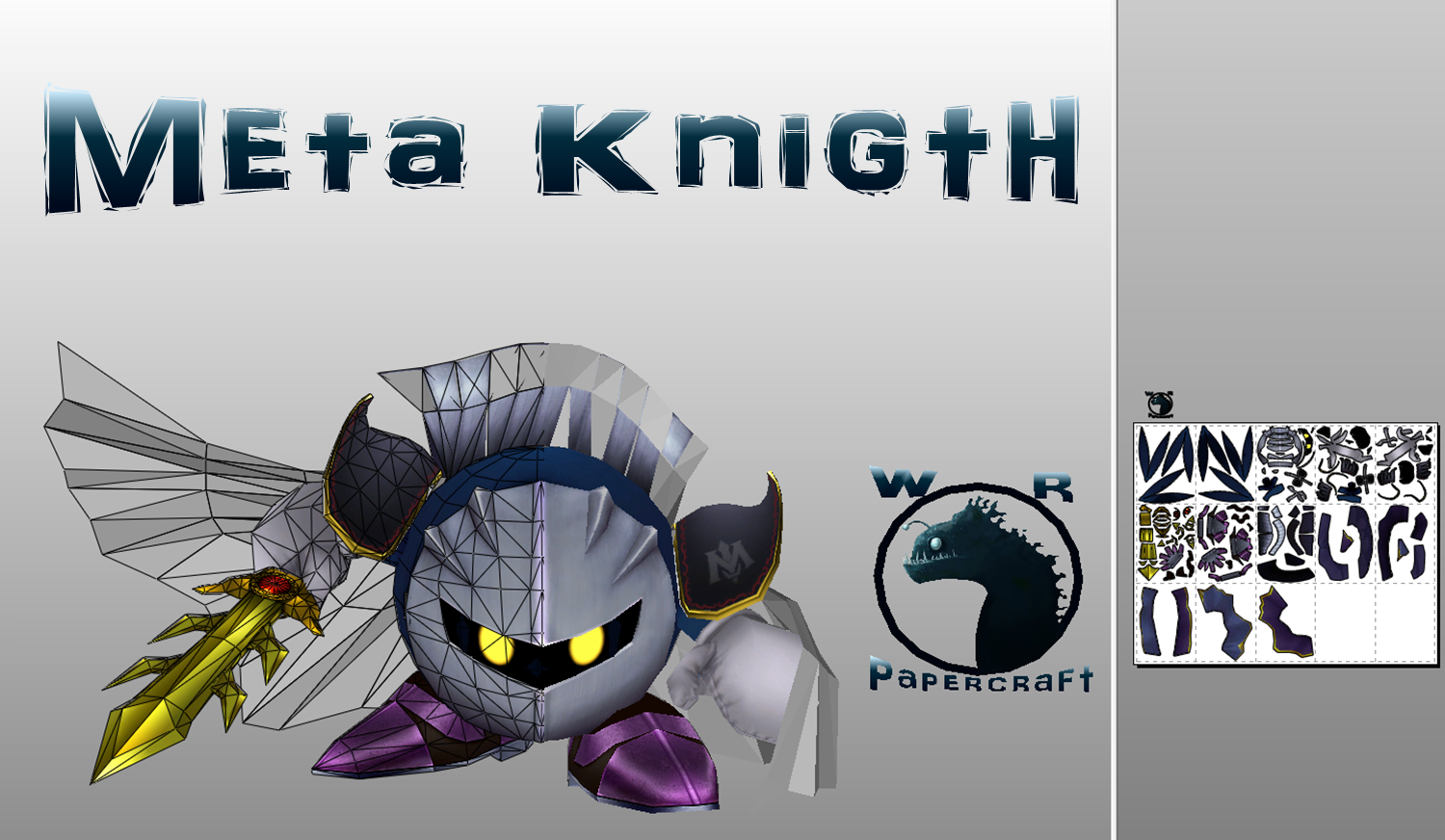 Meta Knight Papercraft