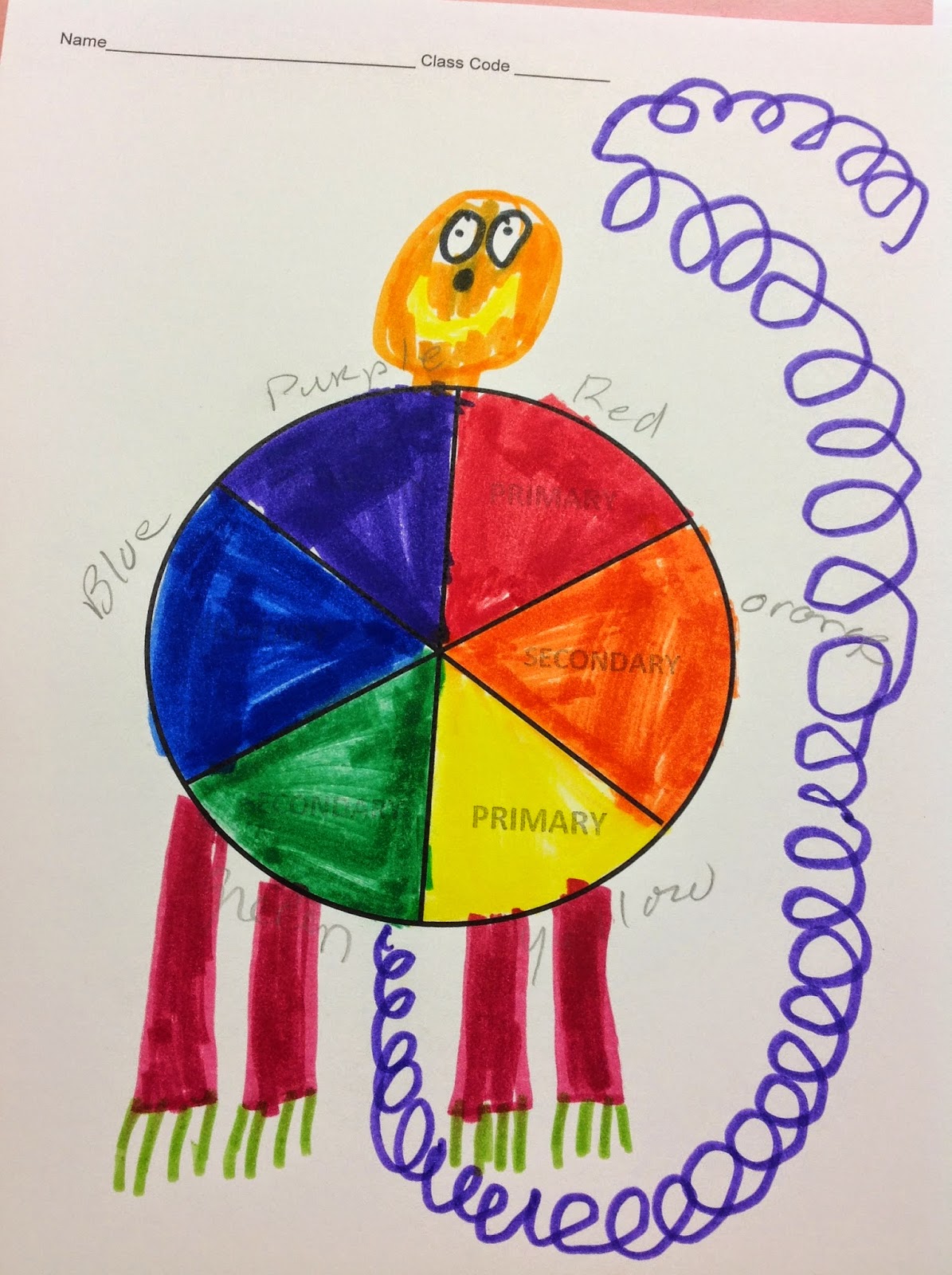 The Artsy Fartsy Art Room: Color Extension and Sub Activity with K-2